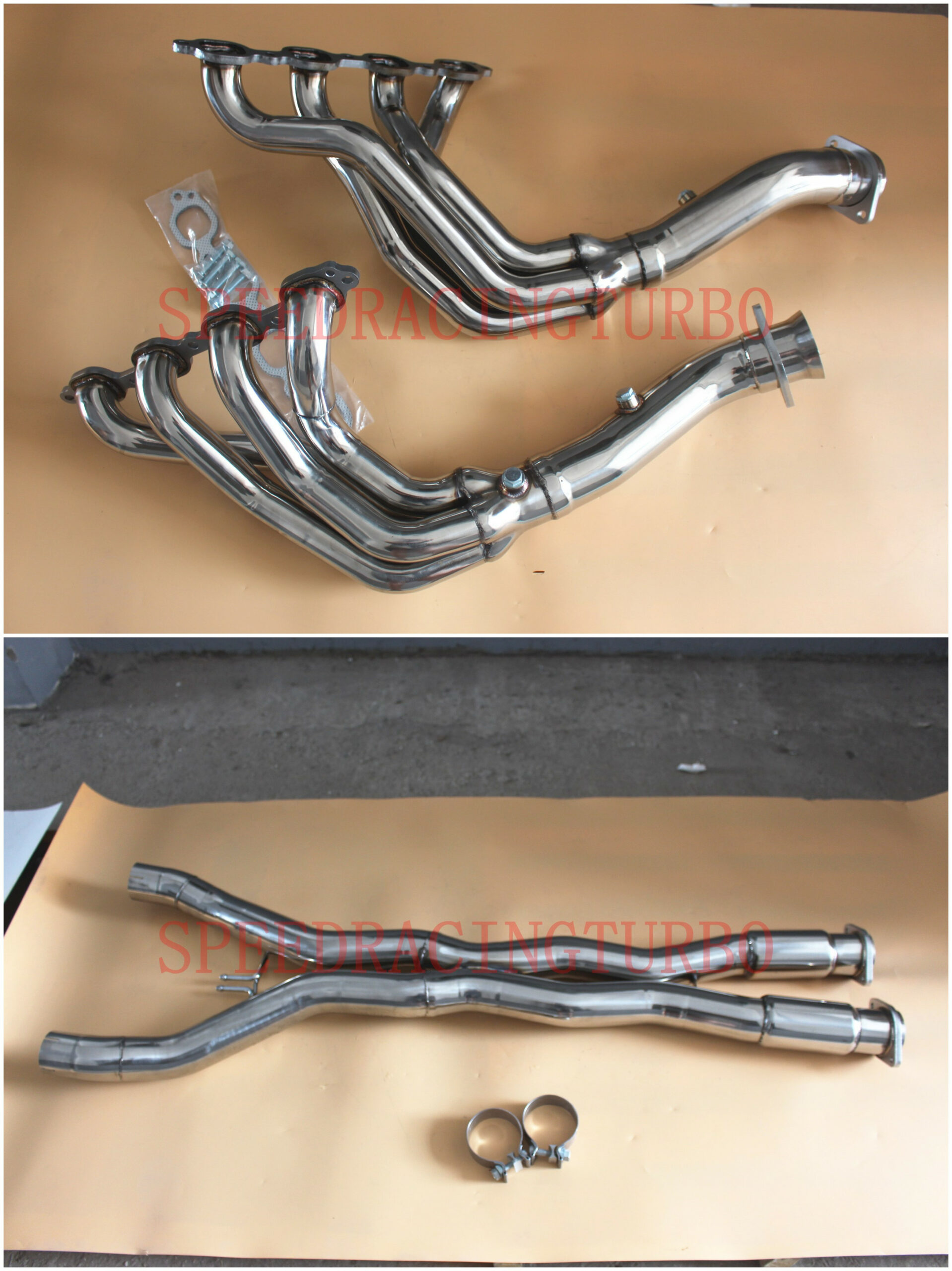Exhaust Header + Exhaust Downpipe For Chevy 2014 2016 LT1/LT4 FULL Up ...